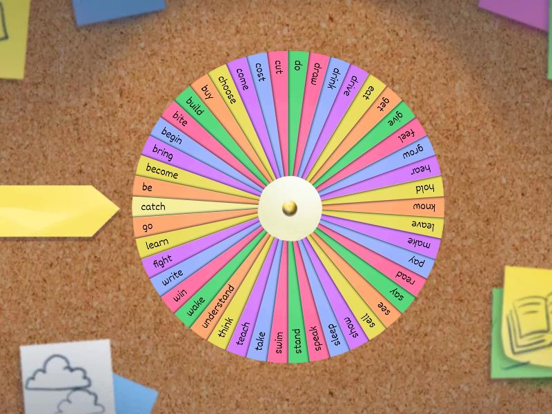Irregular Verbs - Spin the wheel
