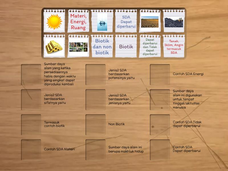 KLASIFIKASI SDA - Match up
