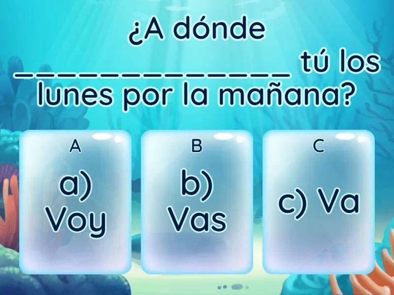 El Verbo Ir en la escuela - Quiz