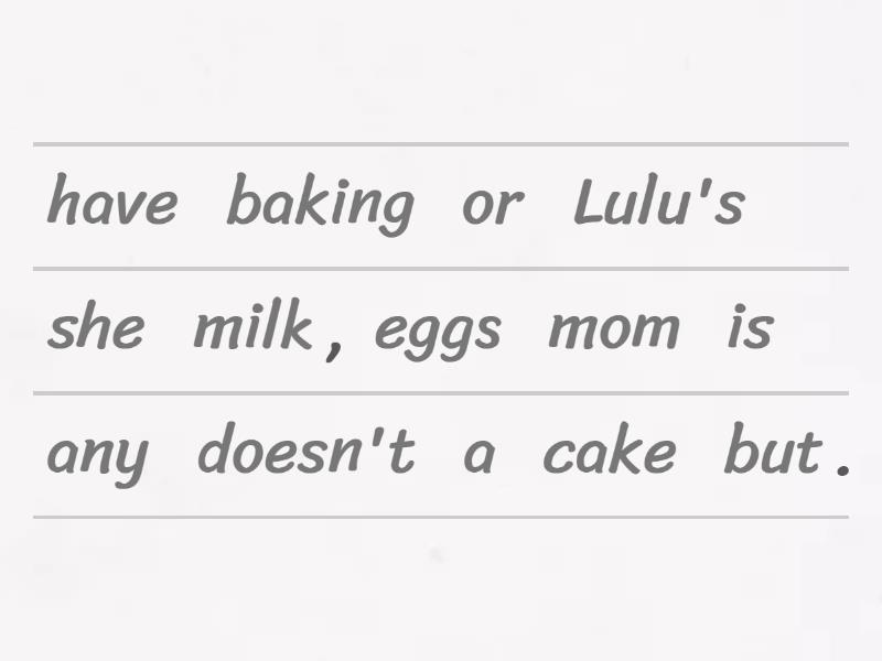 G3 Unit 6 Reading - Unjumble