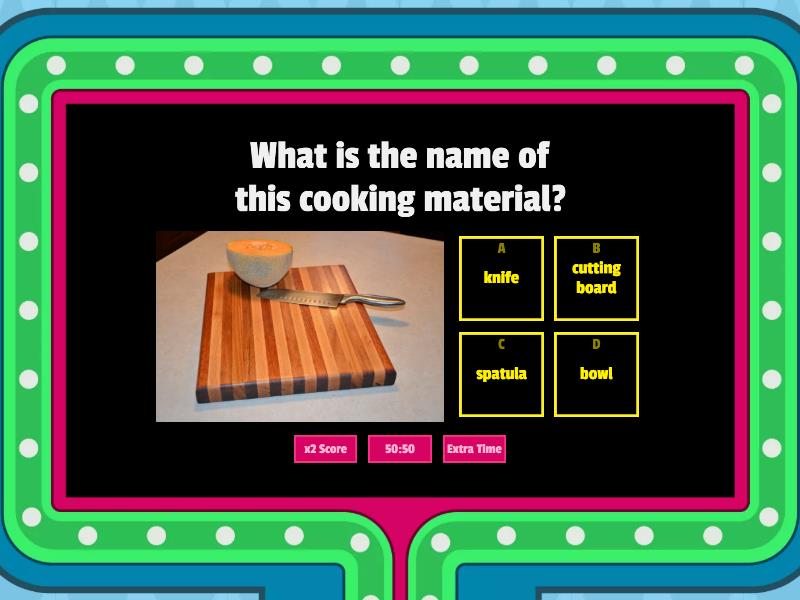 Cooking Materials - Gameshow quiz