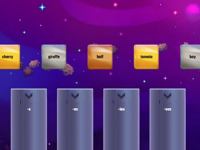 Plural nouns - Speed sorting