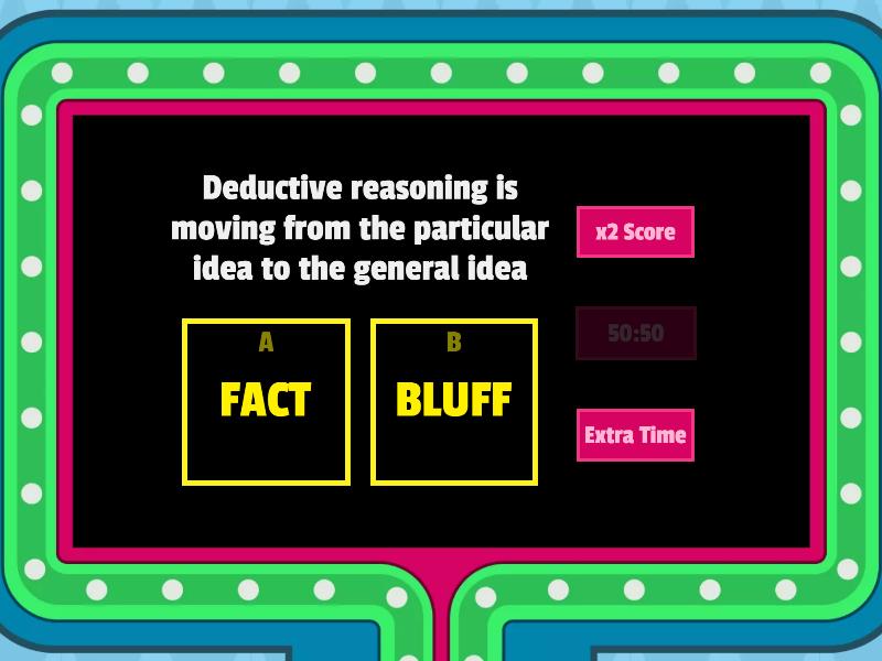 FACT OR BLUFF - Gameshow quiz