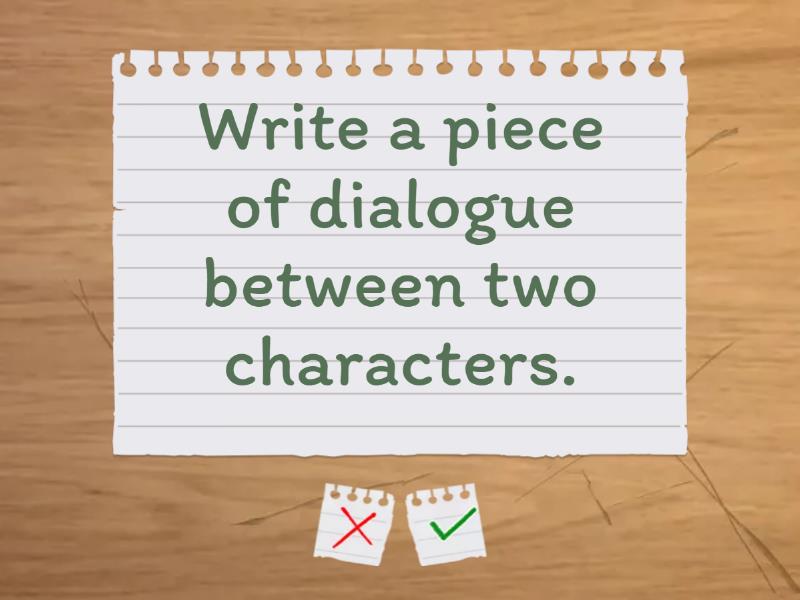 Realistic Fiction Writing - Flash cards