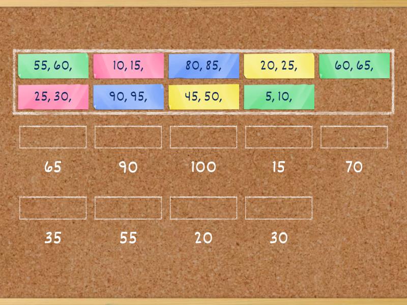 Counting by 5s - Match up