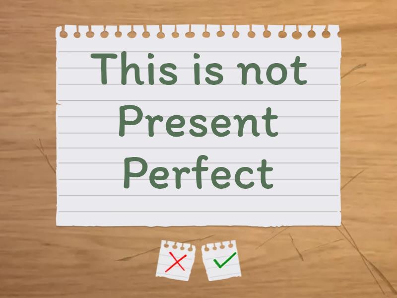 Present Perfect - Flash cards