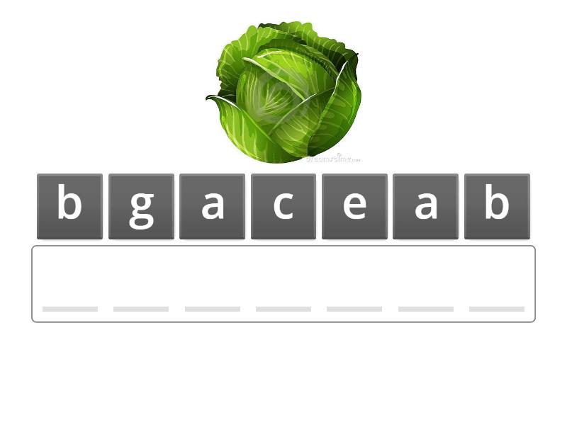 VEGETABLES - Anagram