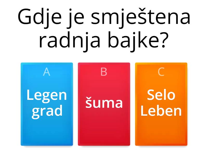 Lektira:Priče iz davnine, Regoč - Quiz