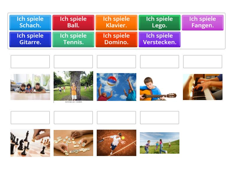 Das mache ich gern. - Lied - Match up
