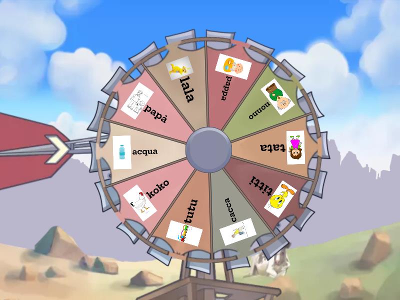 Bisillabe reduplicate - Spin the wheel