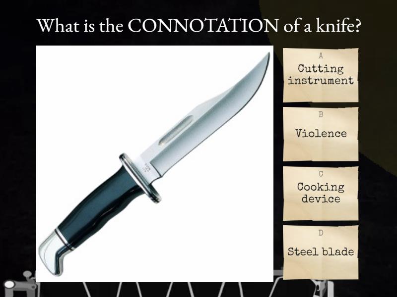 Connotations v Denotations - Quiz