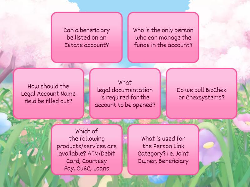 Special Accounts - Estate - Flip tiles