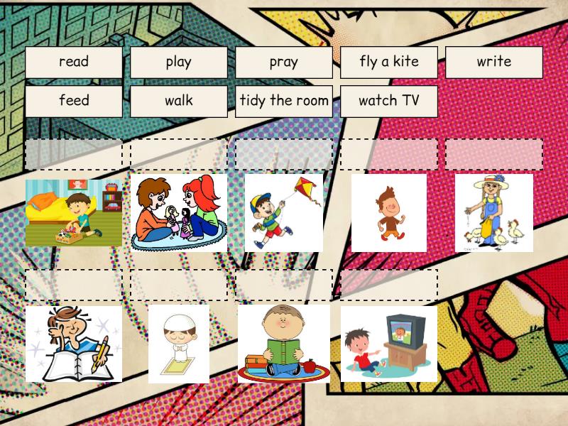 Action Verbs - Match up