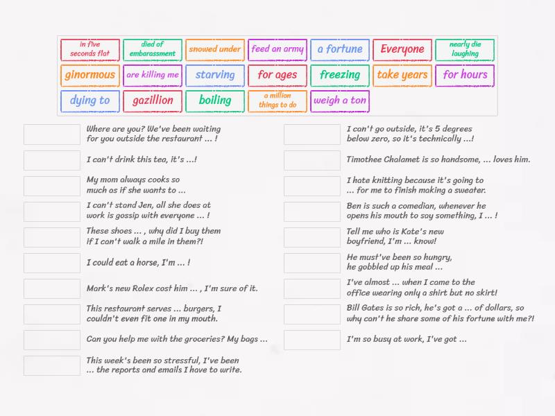 RM B2 exaggeration - Match up