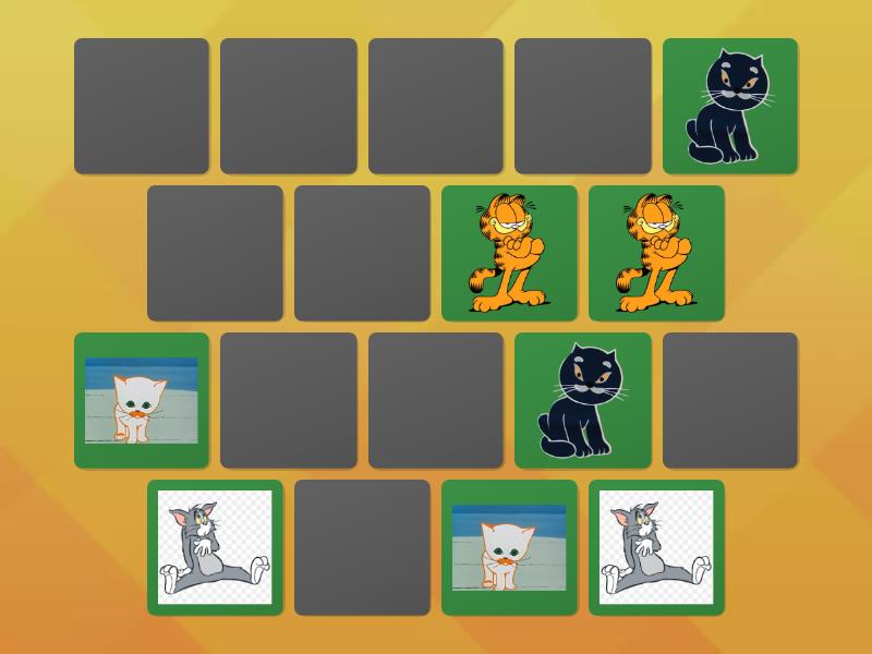 Cats MEMO - Matching pairs