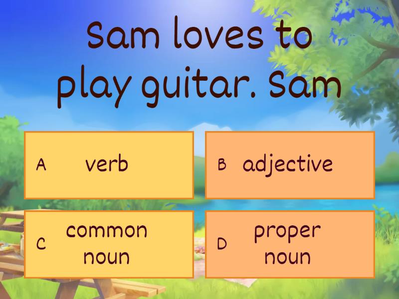 Parts of Speech( Nouns\Verbs\ Adjectives\ Pronouns\ Adverb) - Quiz