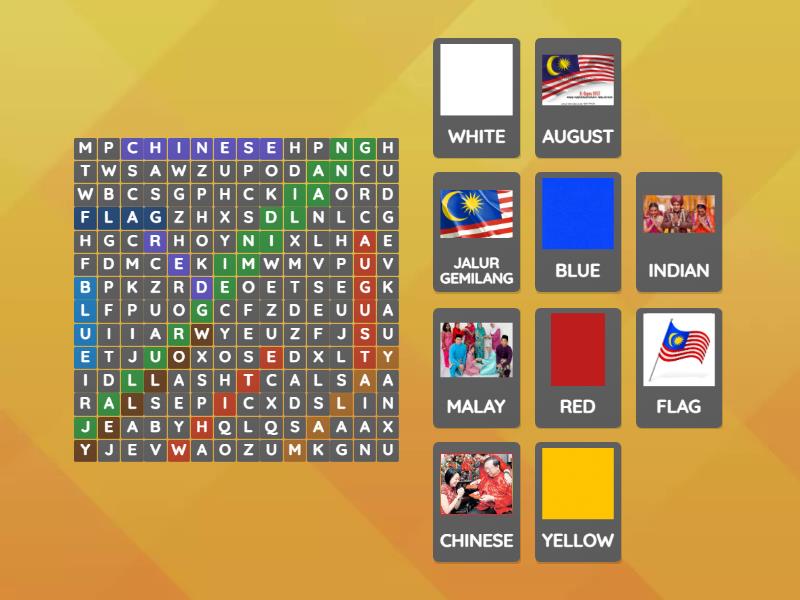 1P: ENGLISH MERDEKA WORD SEARCH - Wordsearch