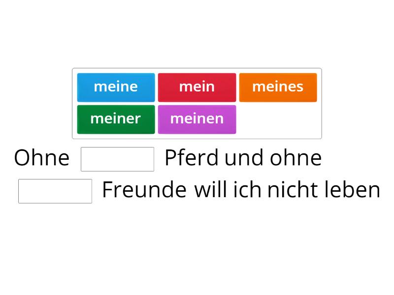 Ohne + Akkusativ 2 - Missing word