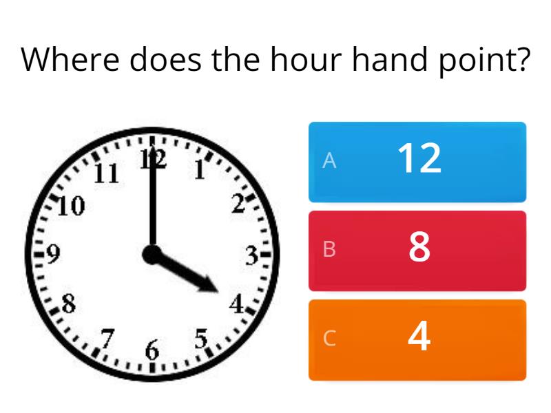 Basic Telling time - Cuestionario