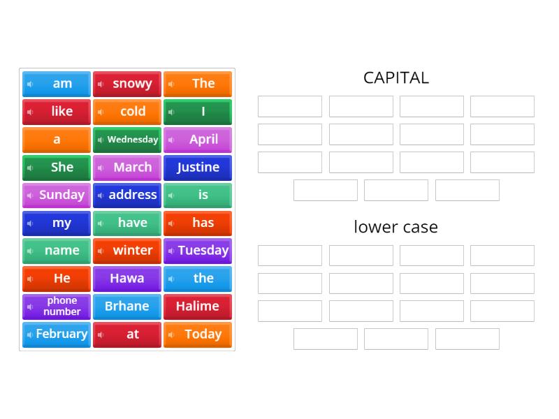 CAPITAL vs. lower case - Group sort