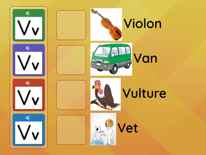 Letter Vv - Match up