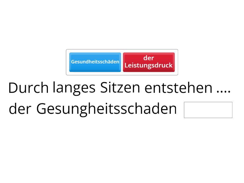 Hausaufgaben - Pro und Kontra - Complete the sentence