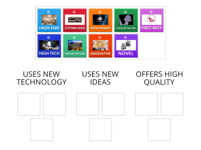 DESCRIBING MANUFACTURED PRODUCTS. TOP NOTCH 3 UNIT 8. - Group sort
