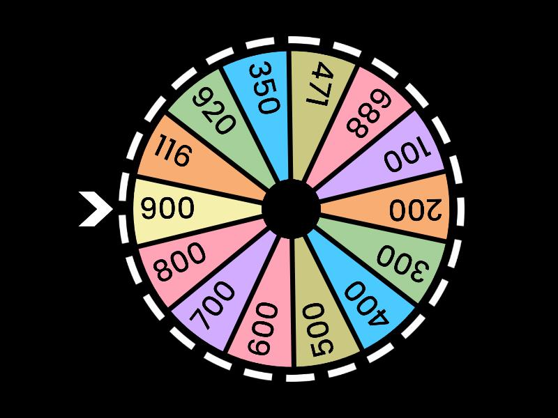 Spin the Wheel Large Numbers 2 - Roleta aleatória