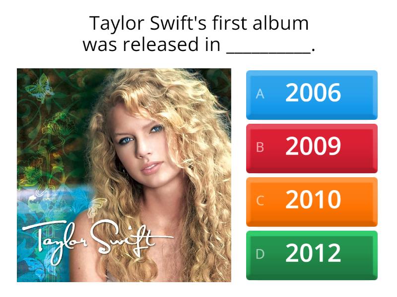Taylor Swift - Version 1 - Quiz