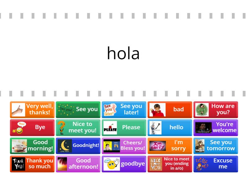 Spanish Greetings & Farewells - Los Saludos y las despedidas - Find the ...