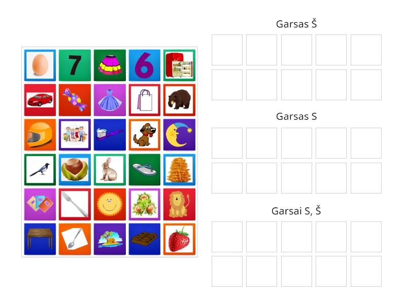 Garsai Š, S - Group sort