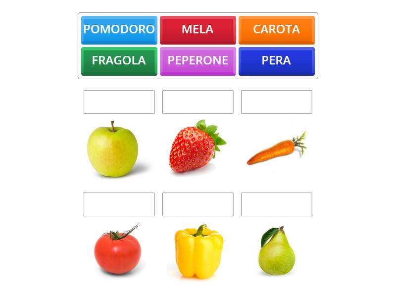 frutta e verdura - Match up