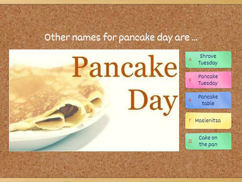 Pancake day - Quiz