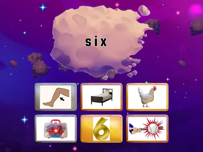 segment, blend, & read CVC short i and short e - Find the match