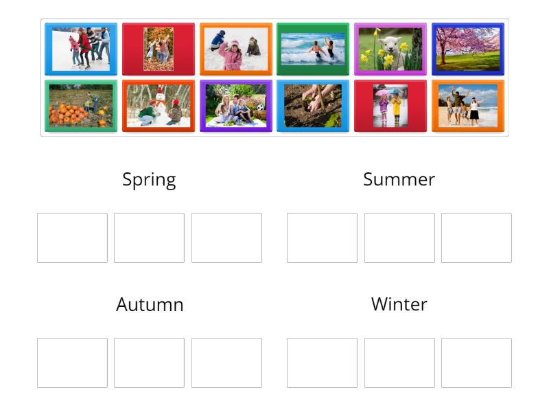 Seasons - Group sort