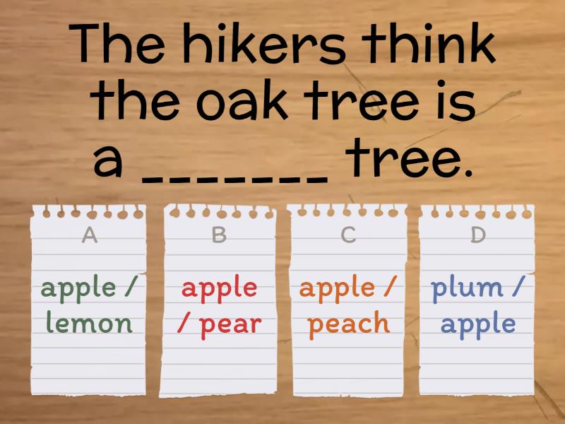 The Oak Tree - Quiz