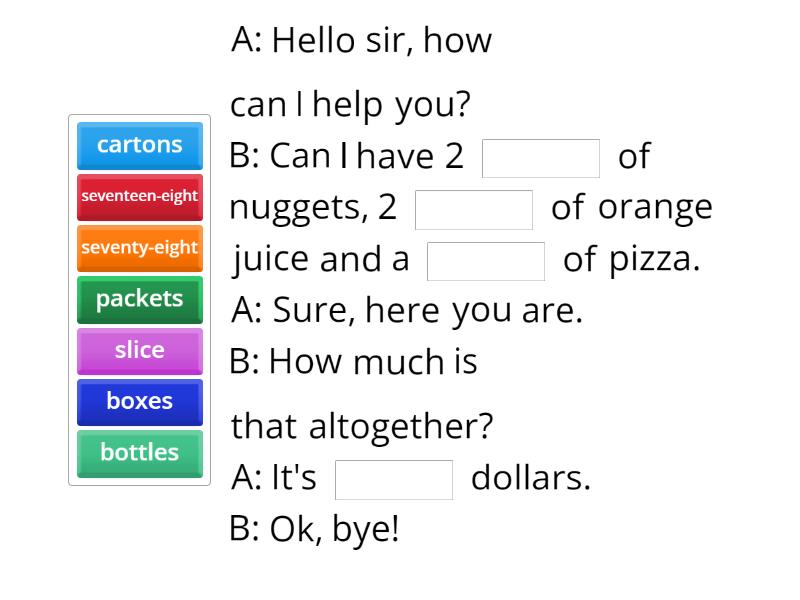 P3 Ch3 lesson 2 - speaking - Complete the sentence