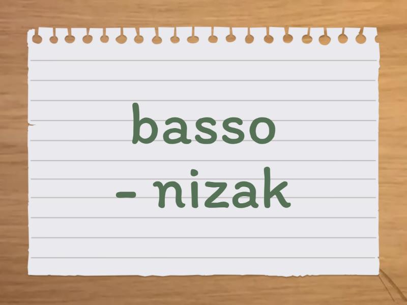 Trova il contario! Gli aggettivi - flash card A1 - 1 - Flash cards