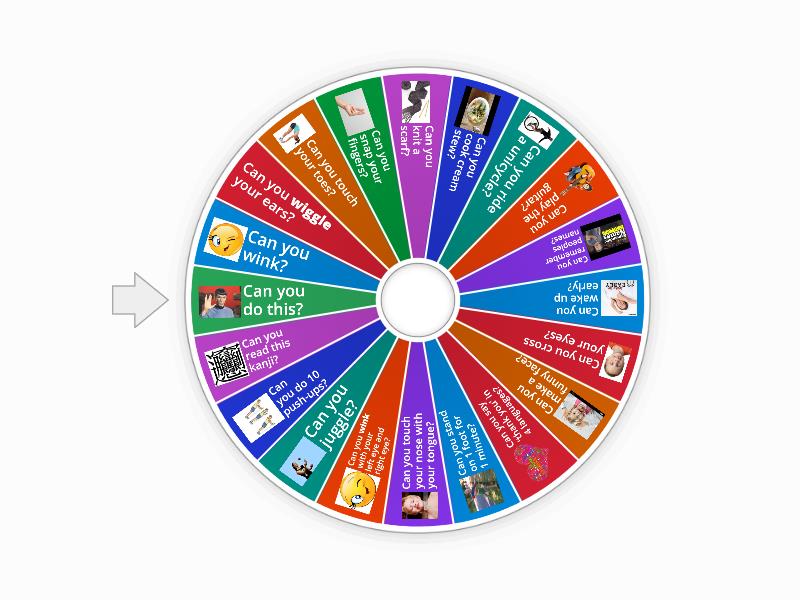 Can you do these tricky things? - Spin the wheel