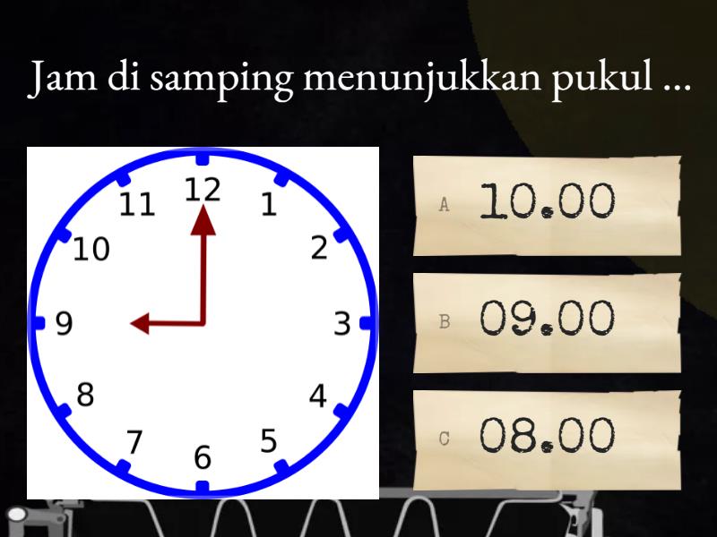 Matematika Kelas 2 Tema 8 "Satuan Waktu/Jam" - Quiz