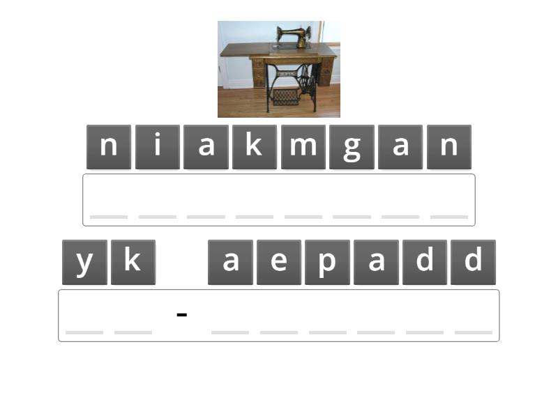 sewing machine - Anagram