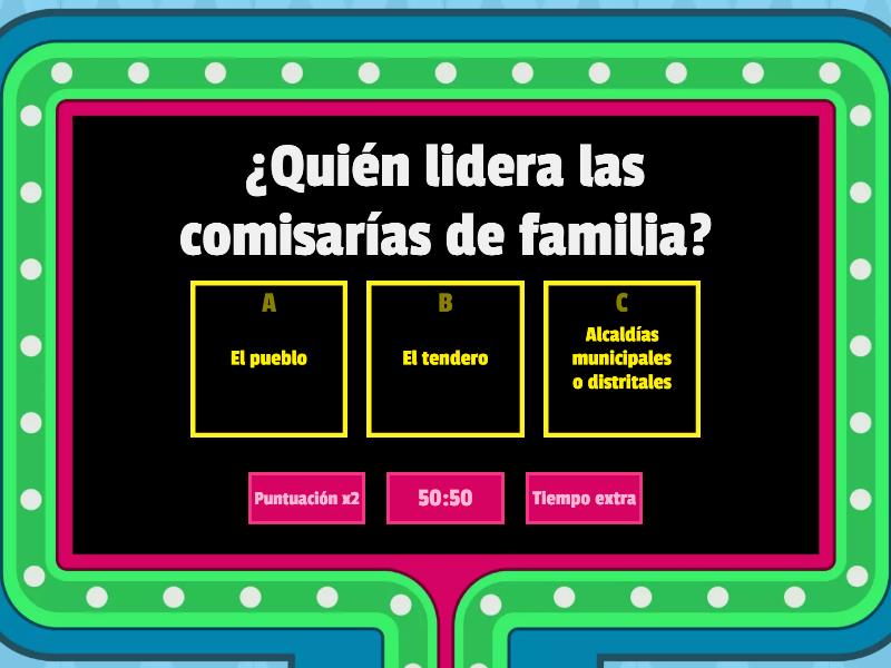 Comisaría de familia - Gameshow quiz
