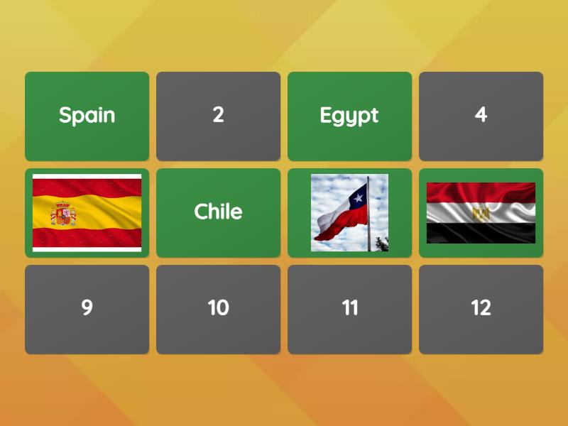 Countries - Matching pairs