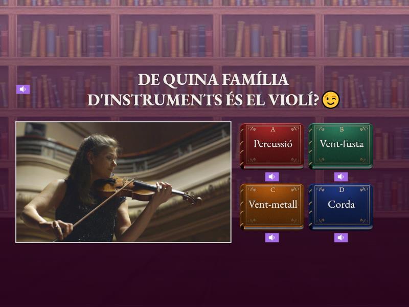 ELS INSTRUMENTS MUSICALS INDIVIDUAL - Quiz