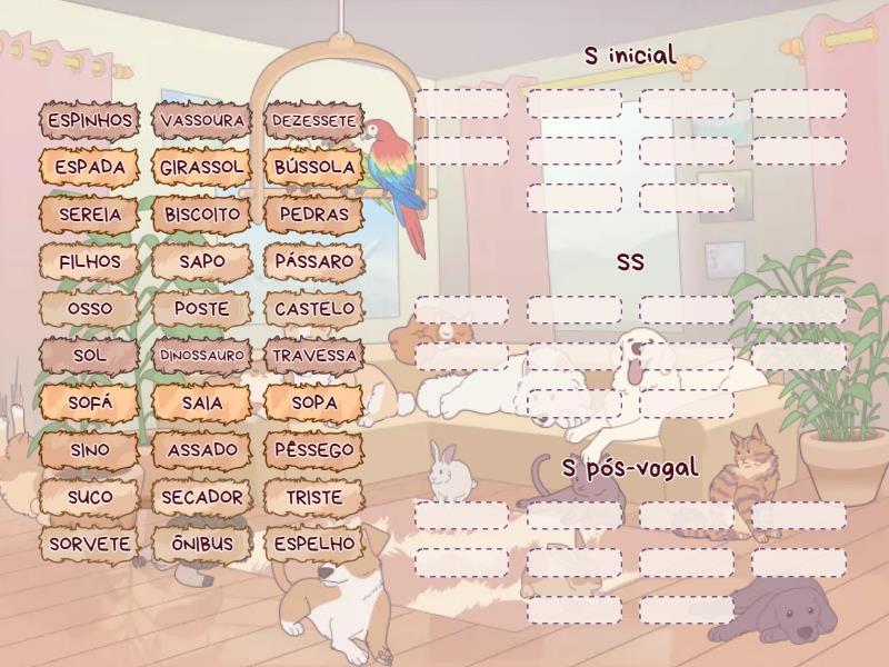 Palavras com S - Group sort