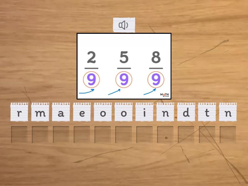 dictation math - Anagram