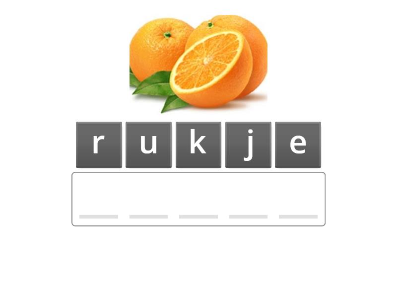 Mengenal huruf-huruf nama jeruk - Anagram