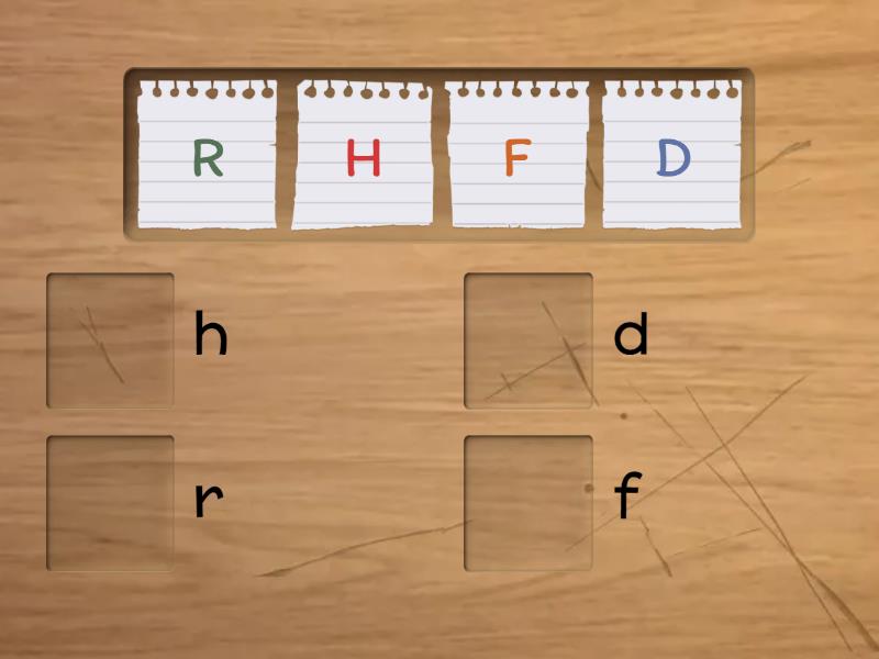 Bonk Lesson 3 letters - Match up