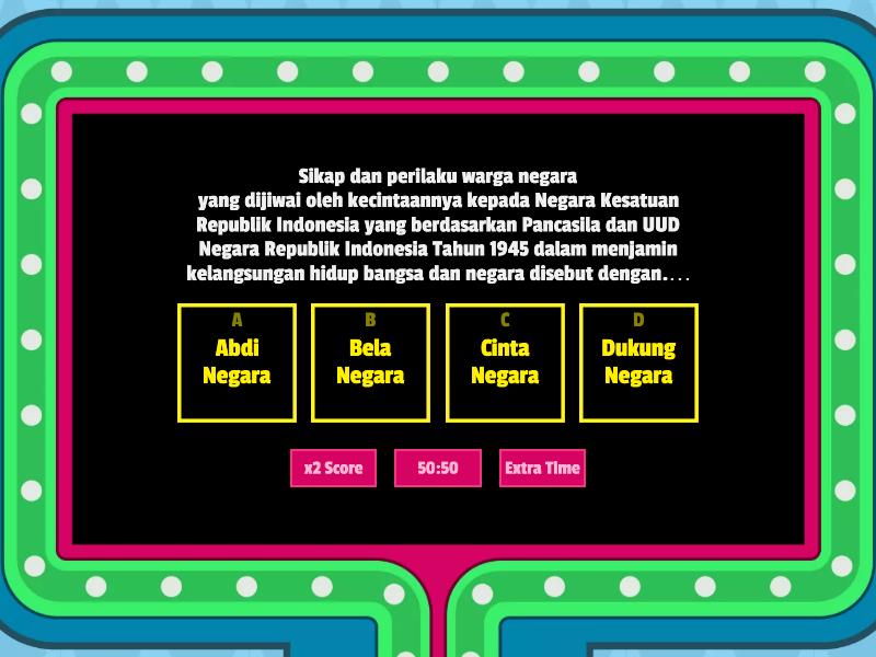 Kuis 1 - Gameshow quiz