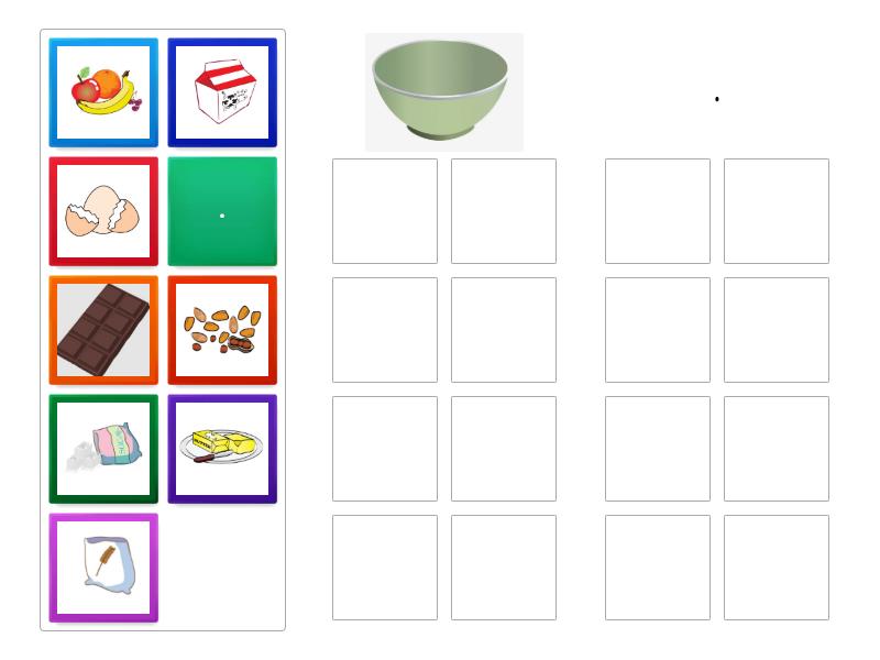 Listening Exercise - Birthday Cake - Group sort